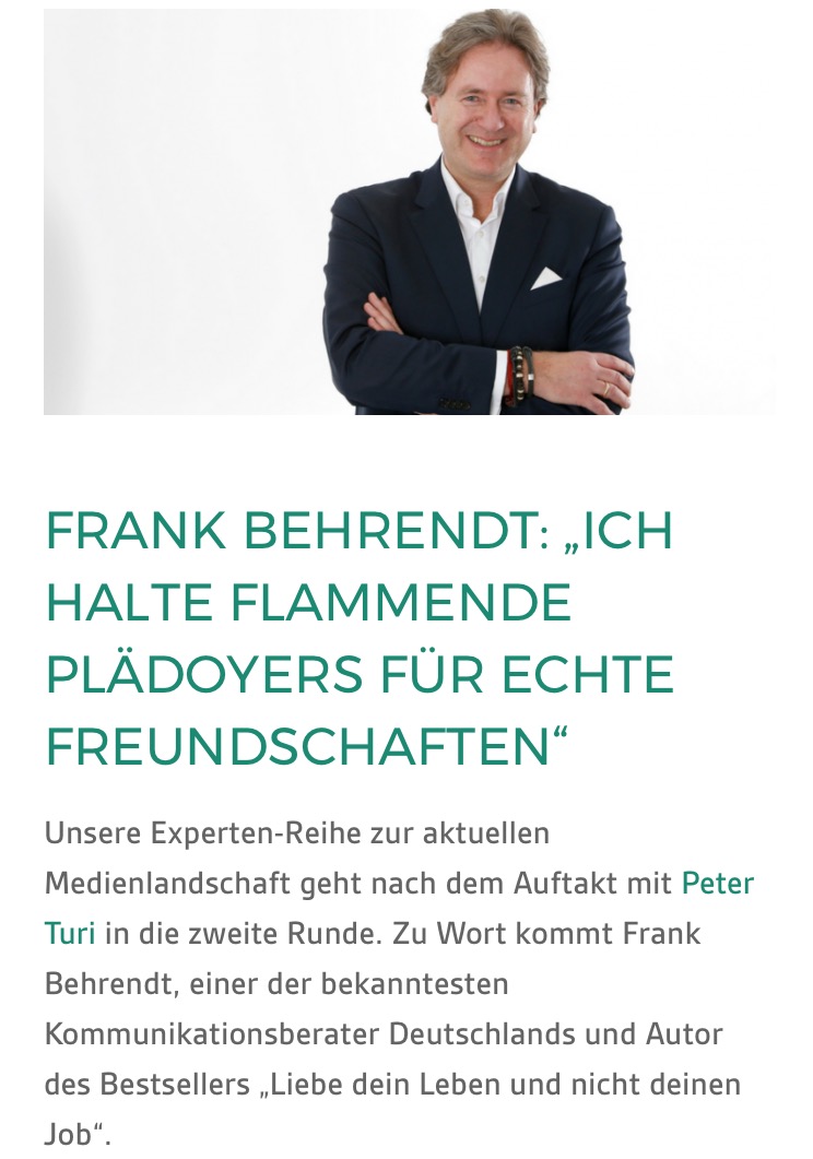 Medien - Frank Behrendt — Der Impulsgeber | frankzdeluxe